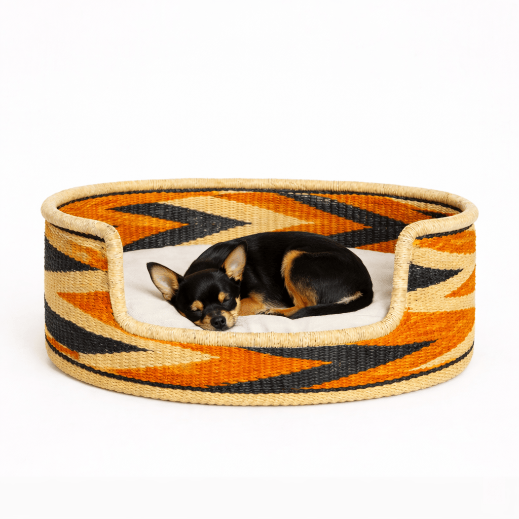dog basket bed| Ghana made woven dog basket| MamaZuristyle – Mama Zuri ...